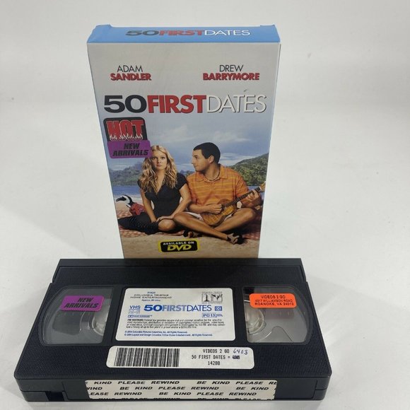 Media | 5 First Dates Vhs 2004 Adam Sandler Drew Barrymore | Poshmark